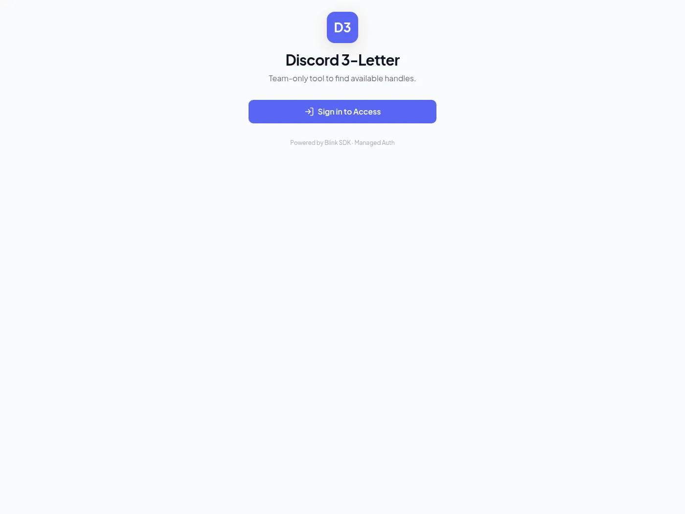 Discord 3-Letter Finder