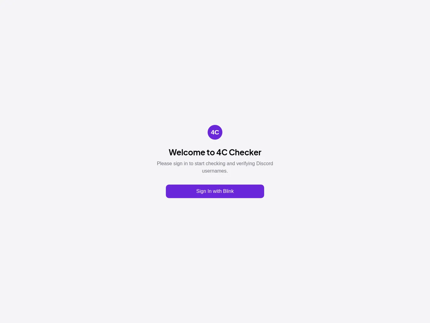 4C Discord Checker