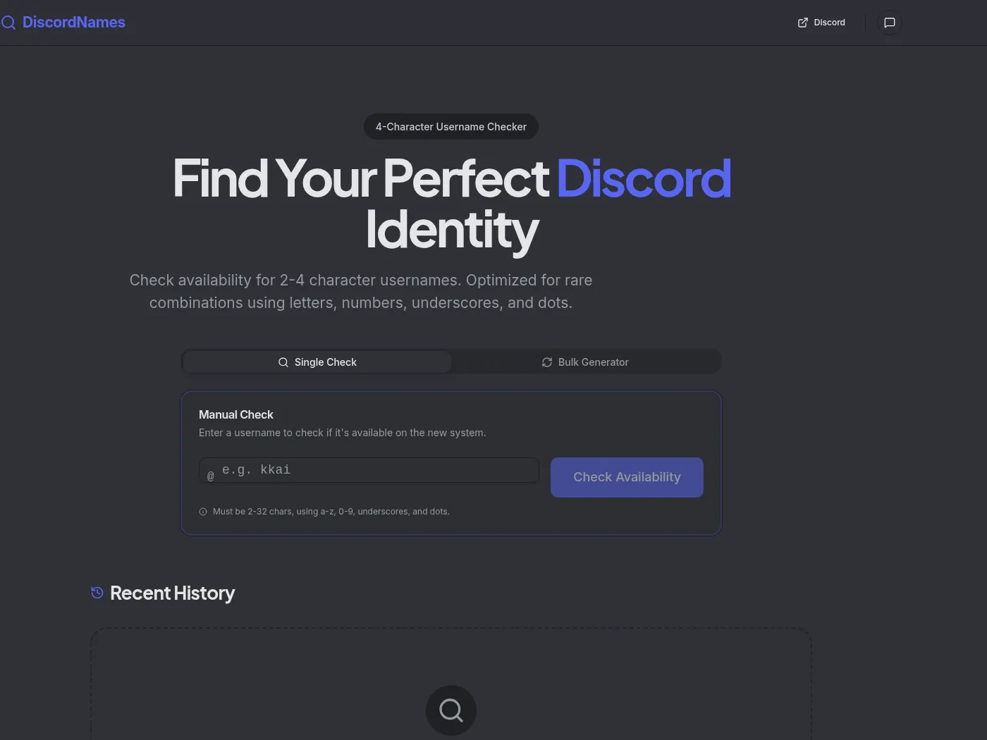 Discord Username Checker
