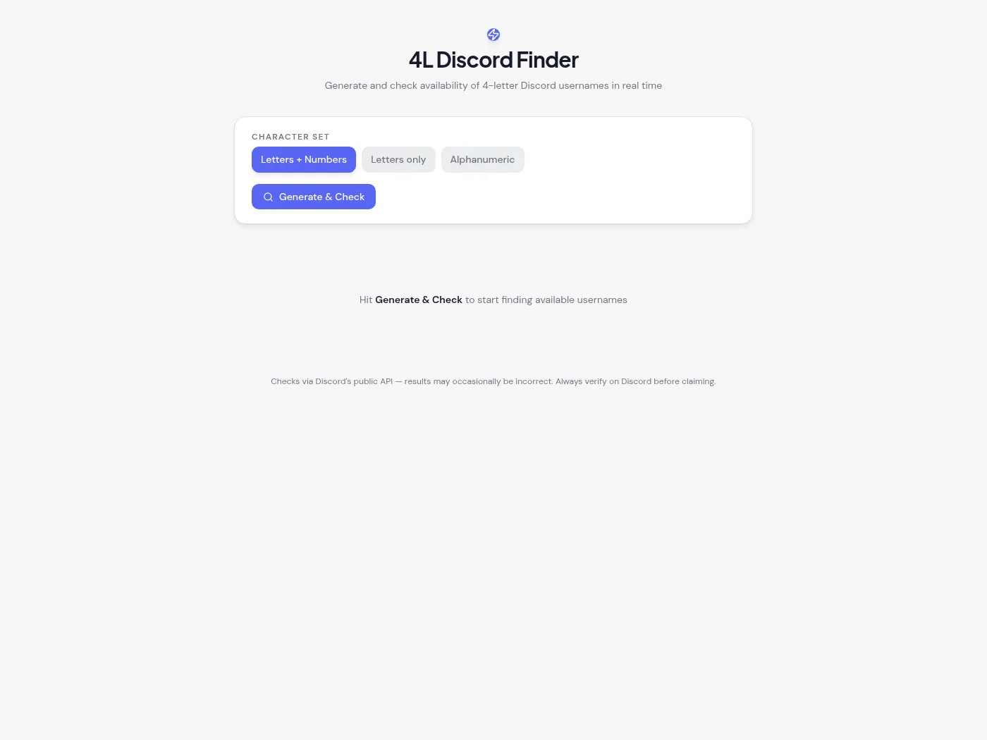 Discord Name Finder