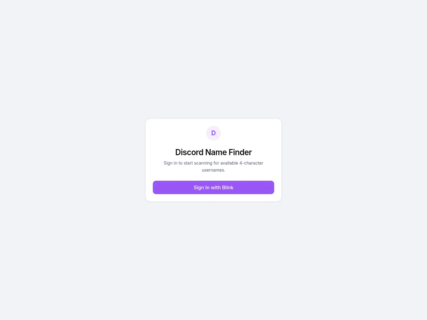 FourLetter Discord Finder