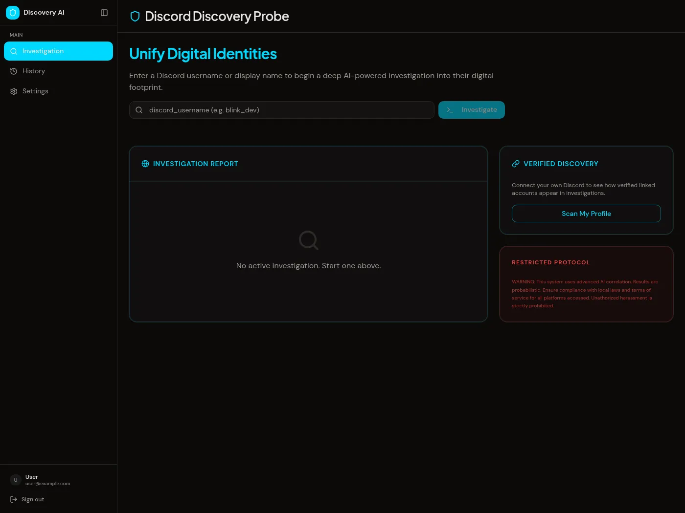 Discord Account Finder AI