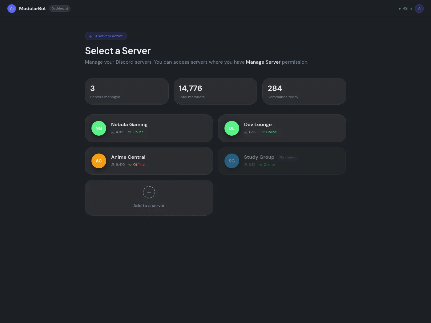 Modular Discord Bot Suite