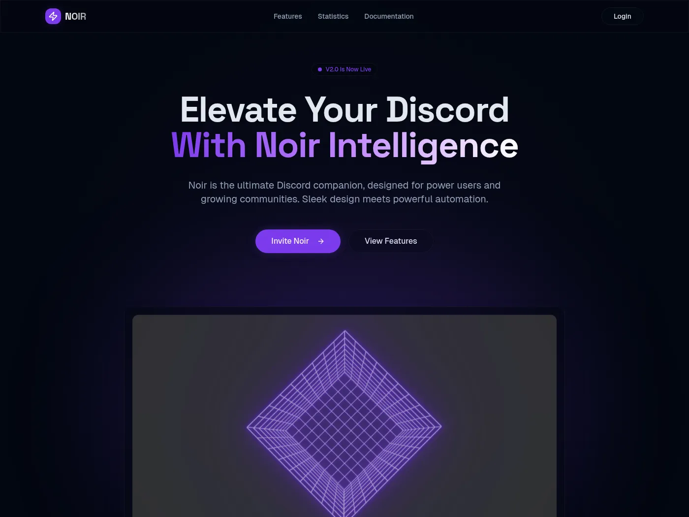 Noir Discord Bot Dashboard