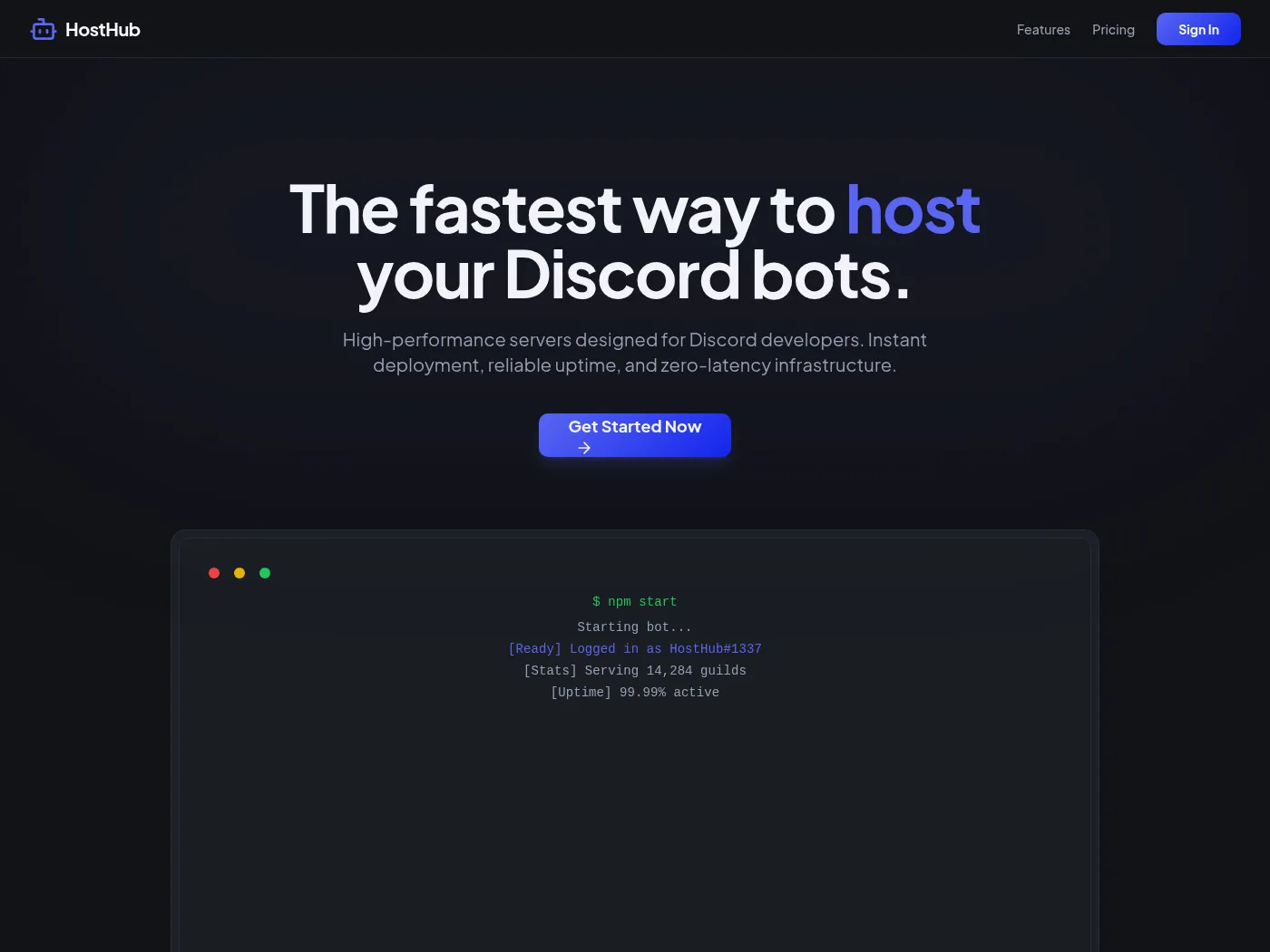 Discord Bot Hosting Hub