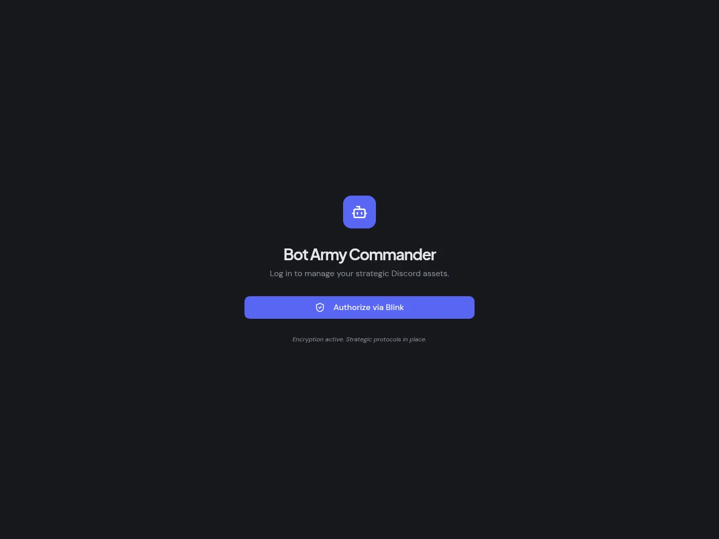 Bot Army Commander