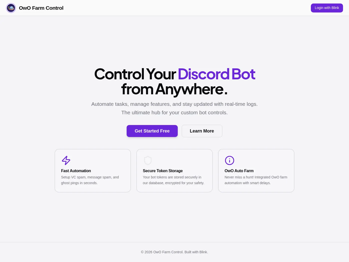 OwO Farm Bot Control