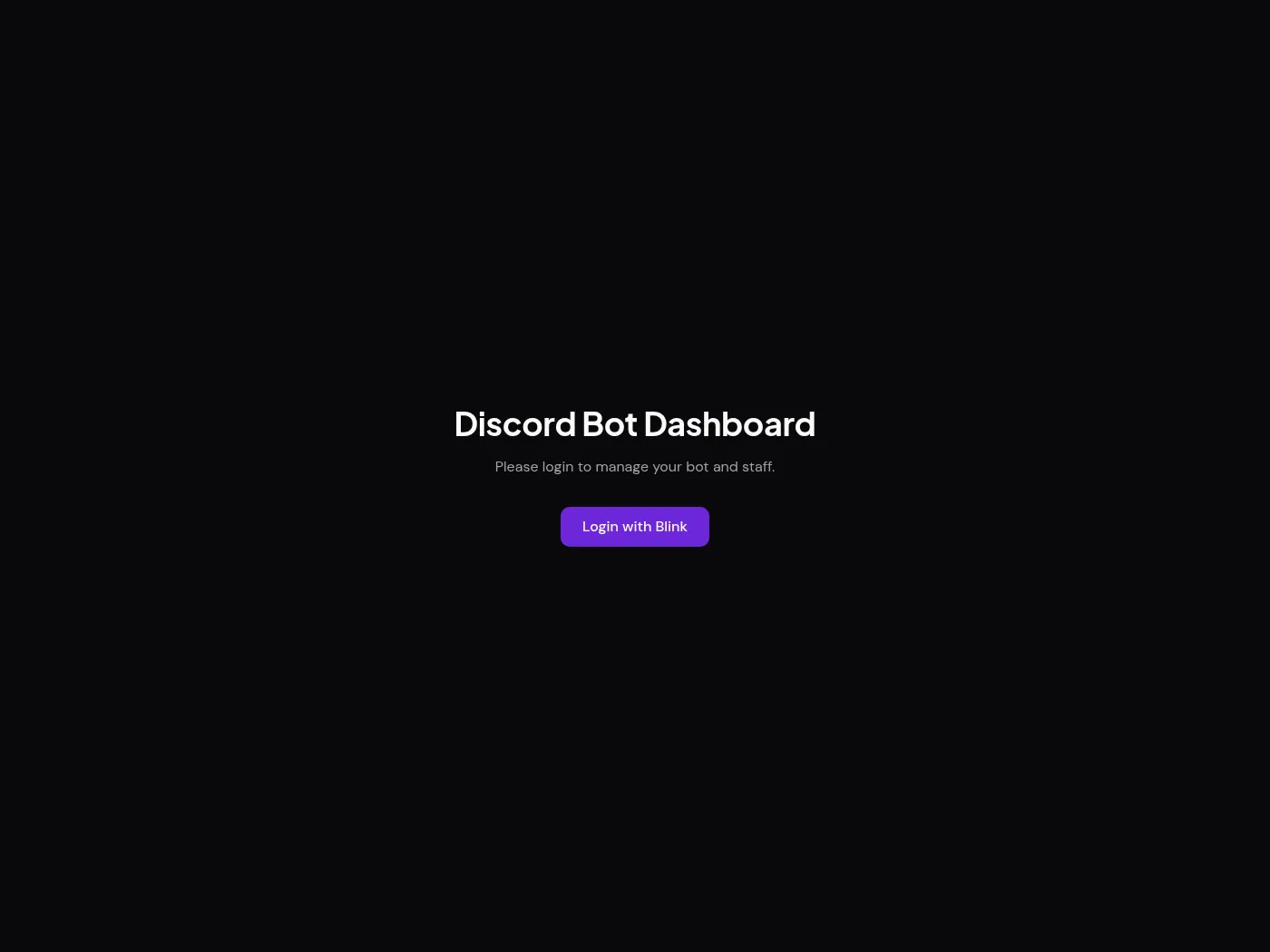 Discord Bot Dashboard Pro