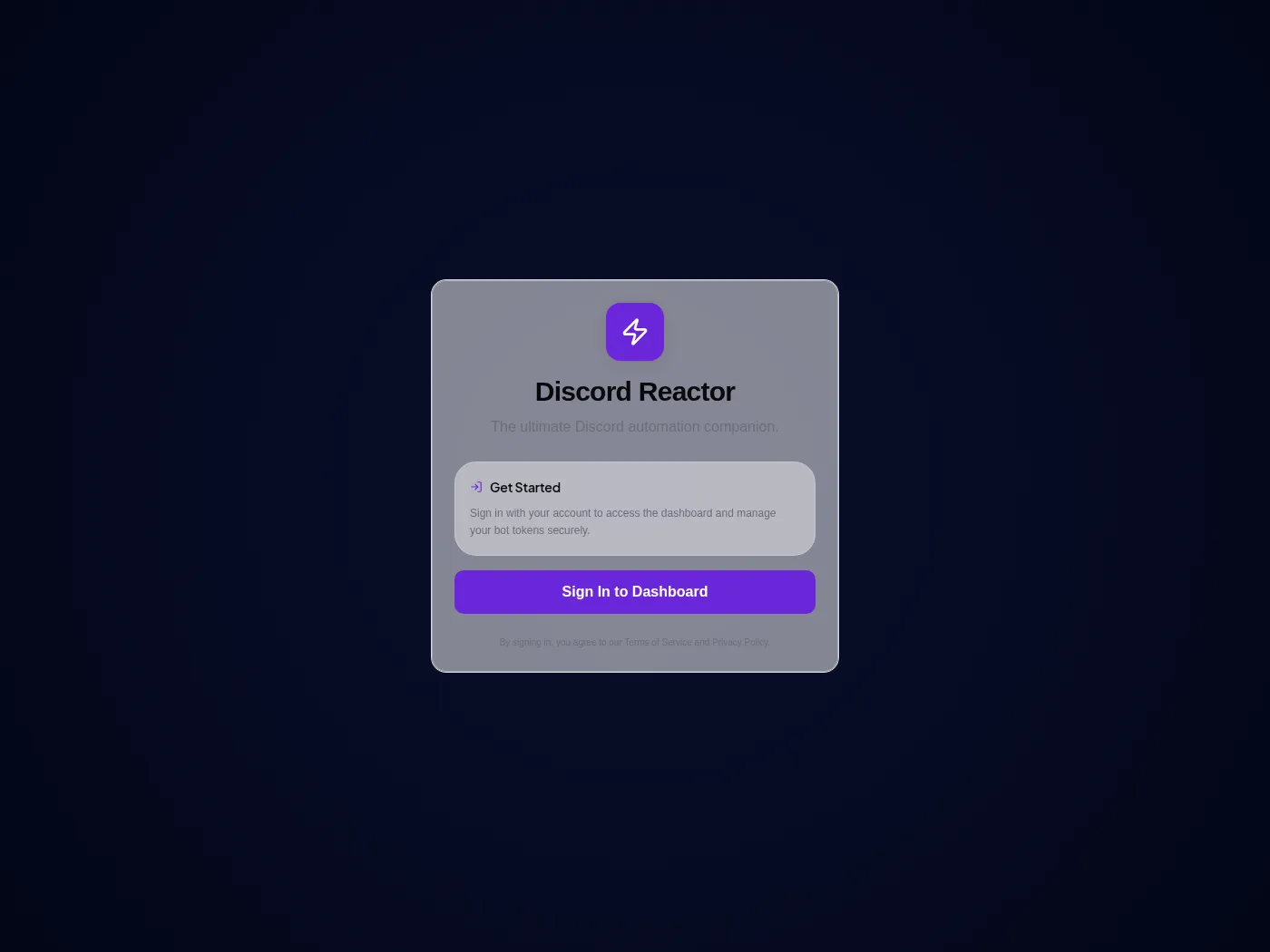 Discord Auto Reactor Bot