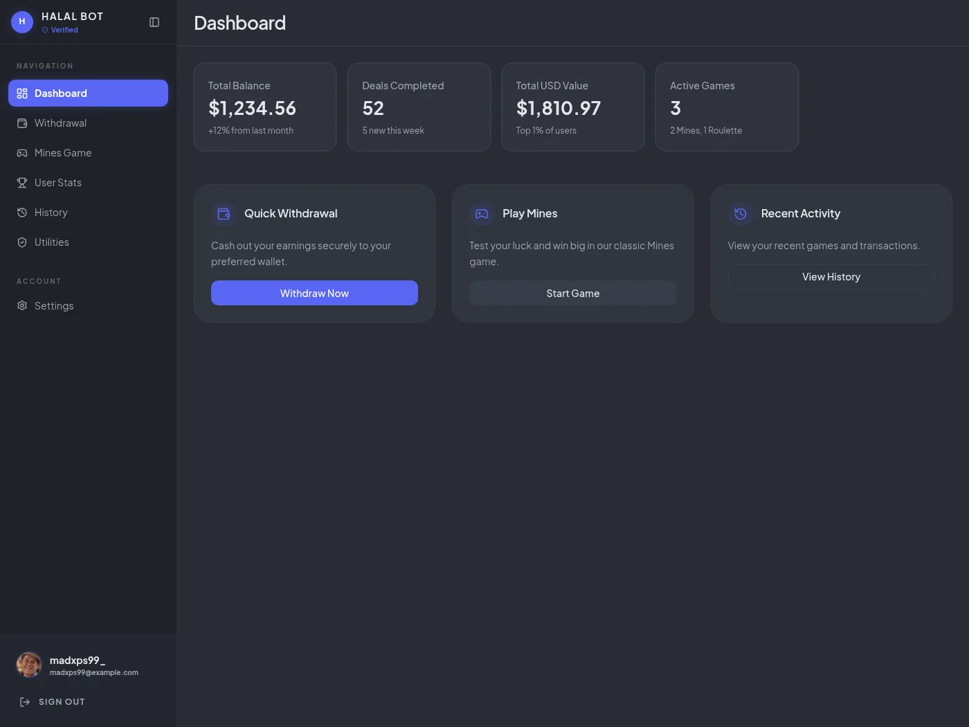 Withdrawl Discord Bot