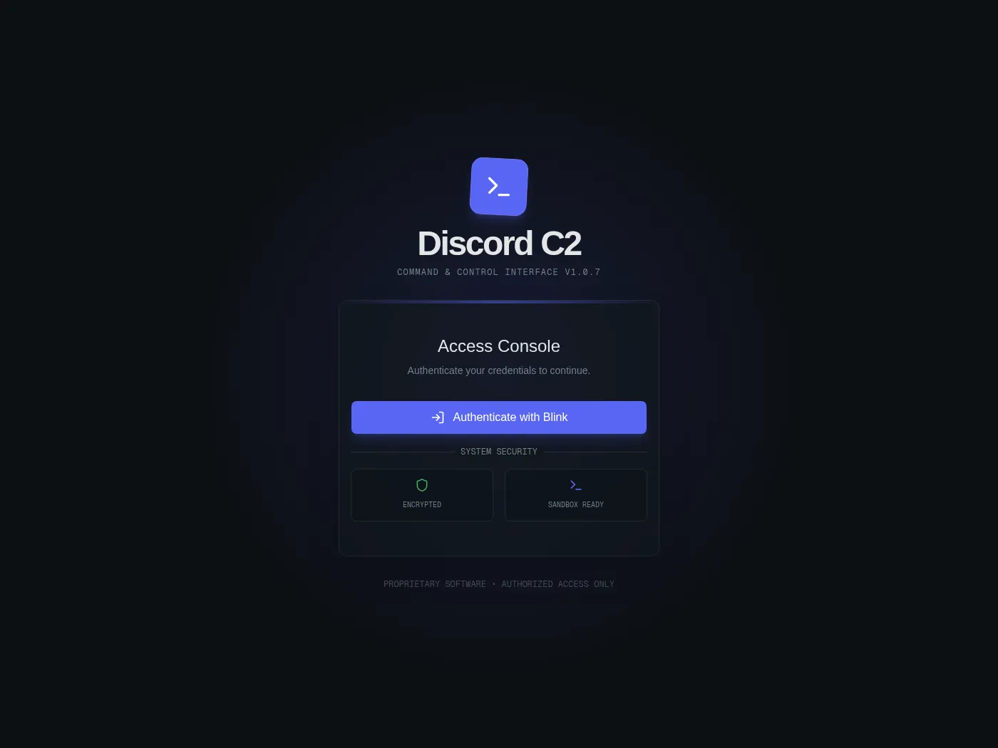 Discord C2 Console