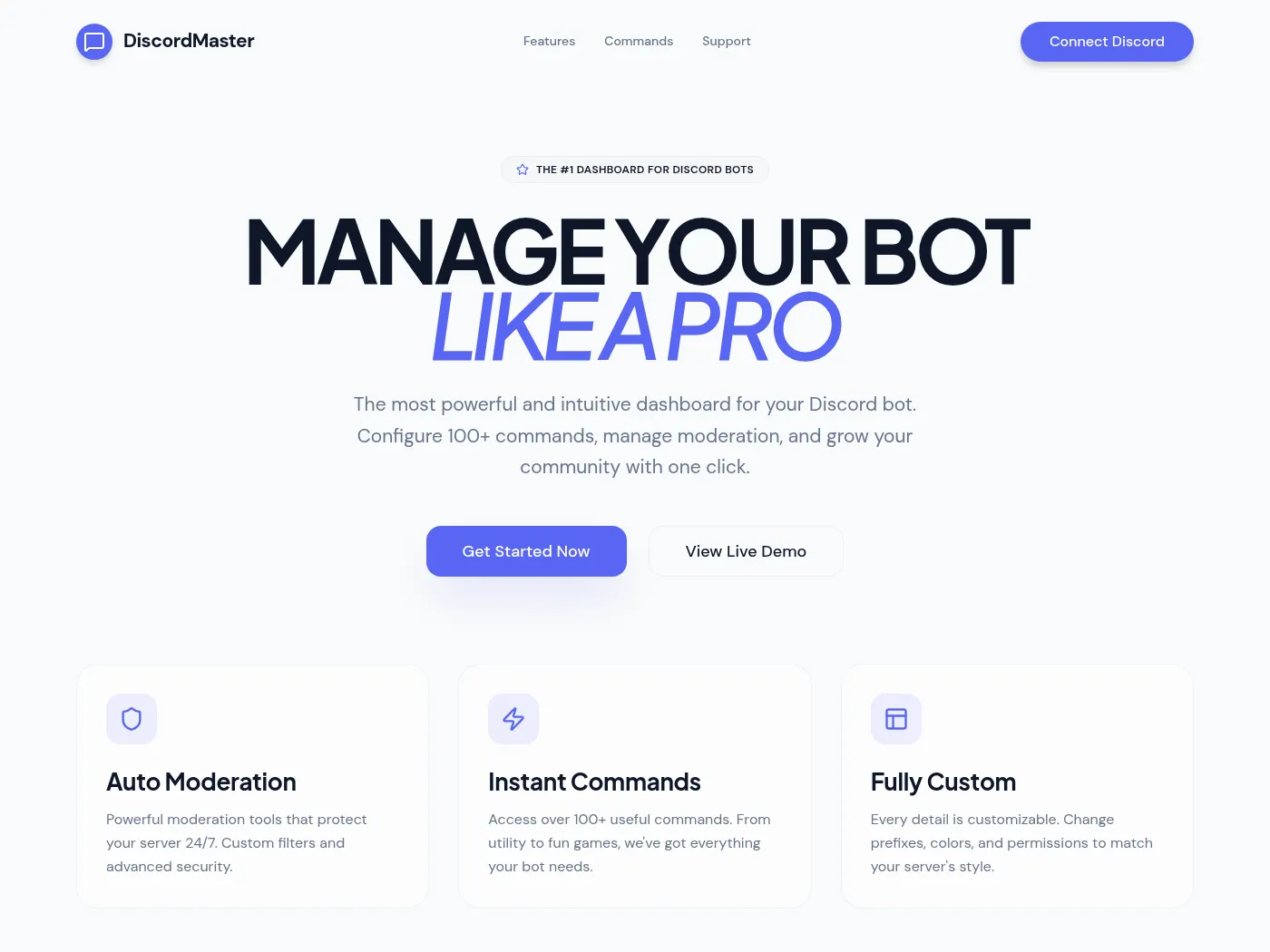 Discord Bot Dashboard