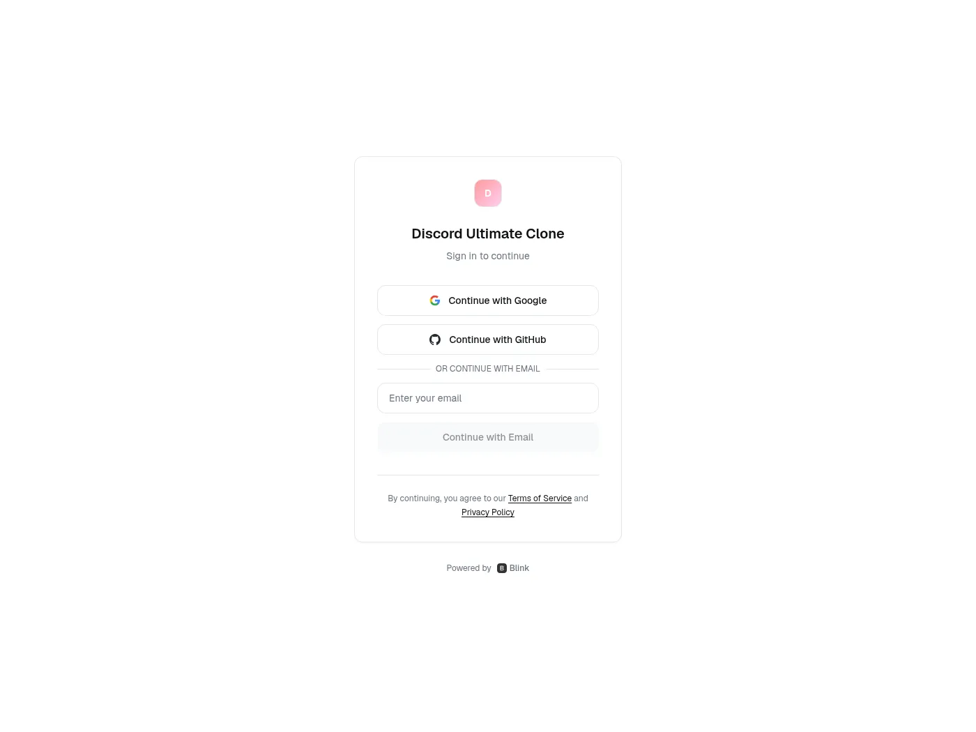 Discord Ultimate Clone