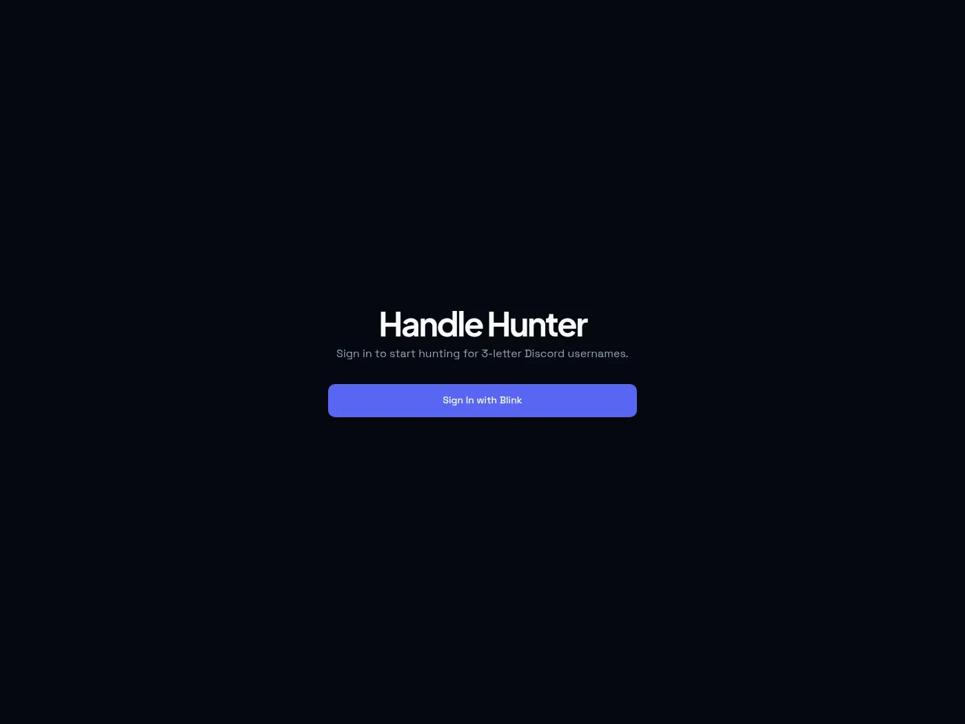 Discord Handle Hunter