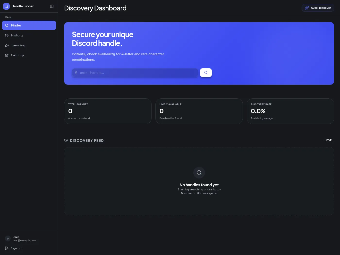 Discord Handle Finder