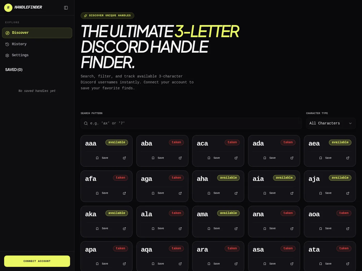 Discord Handle Finder
