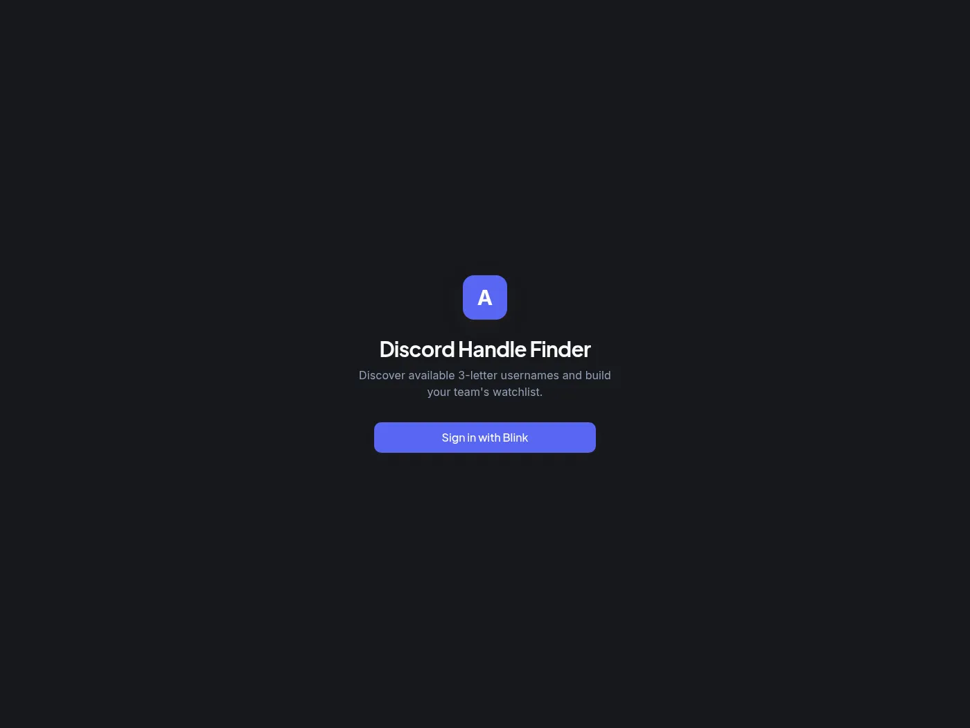 Discord 3-Letter Finder