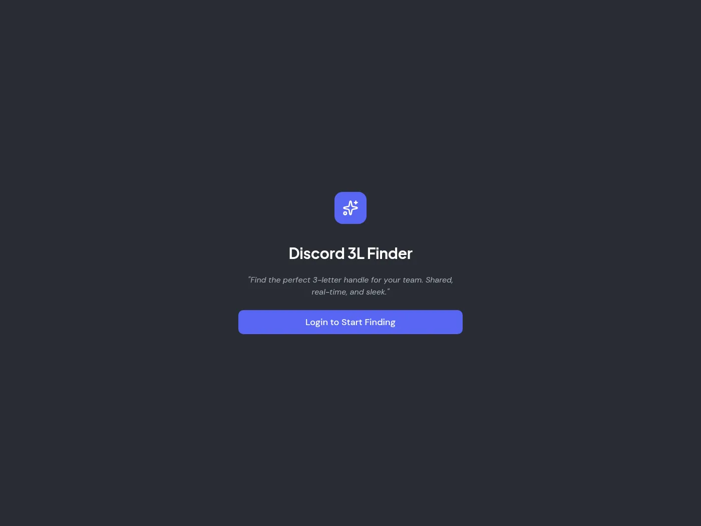 Discord 3-Letter Finder