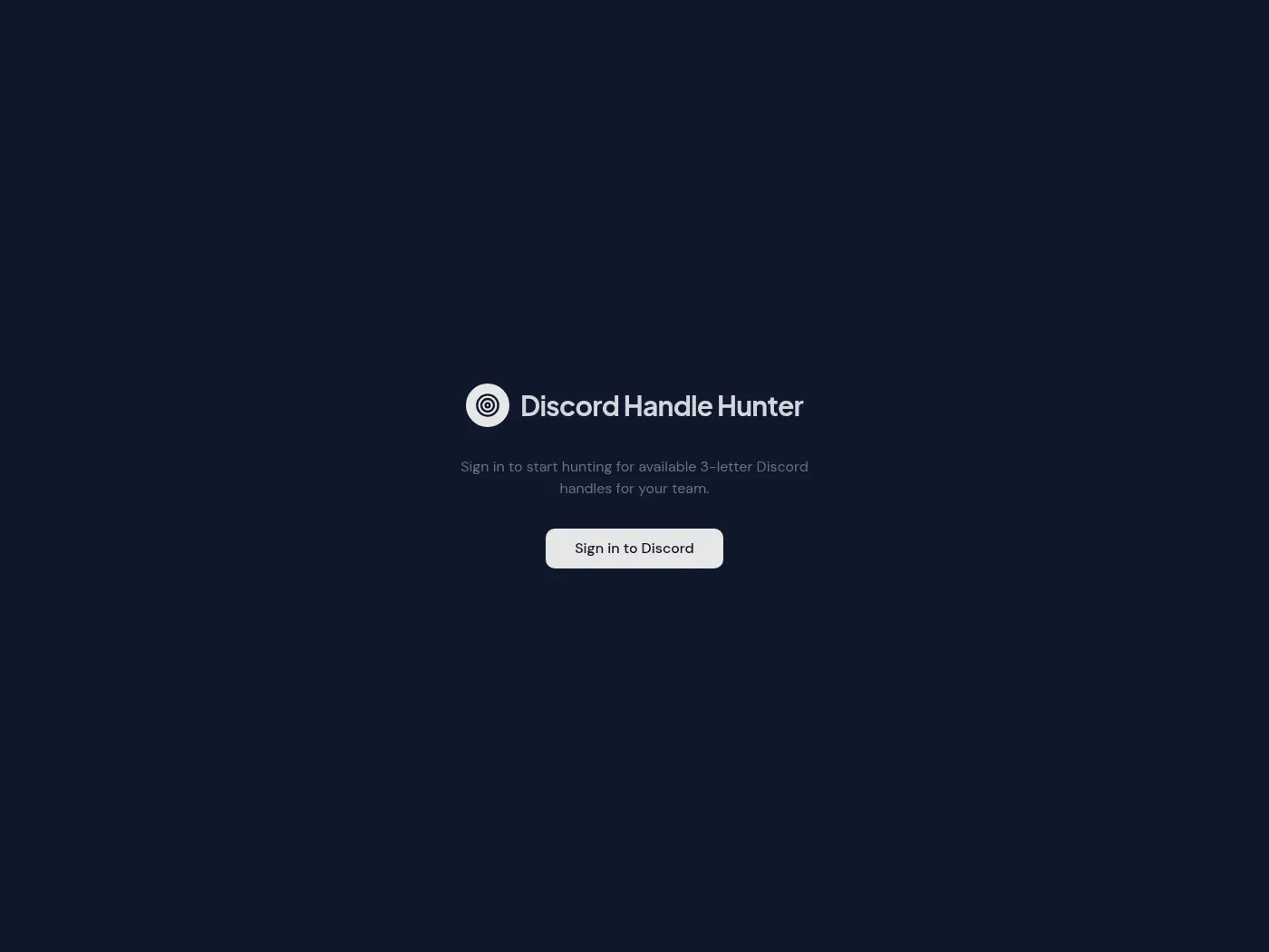 Discord Handle Hunter
