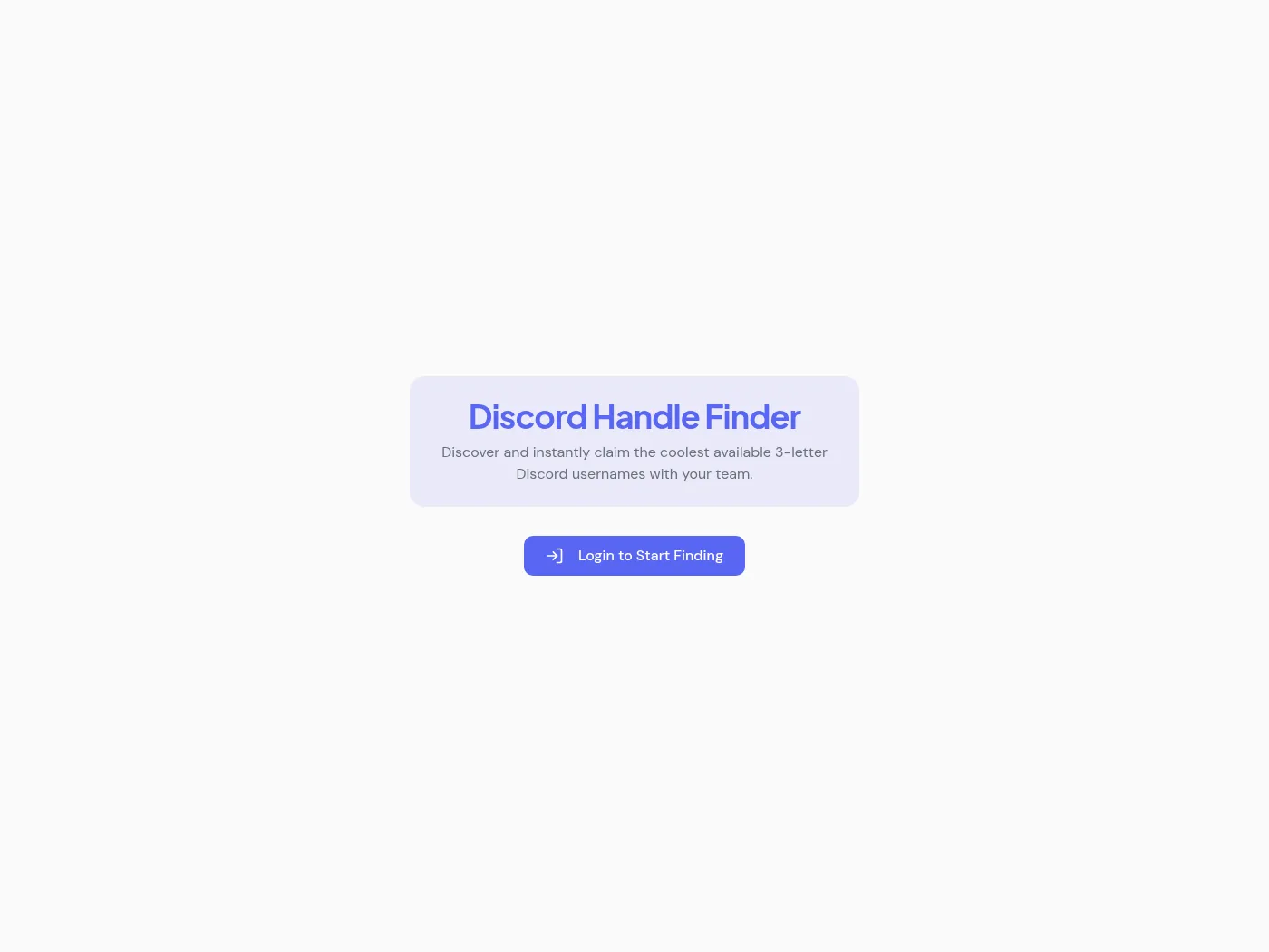 Discord Handle Finder