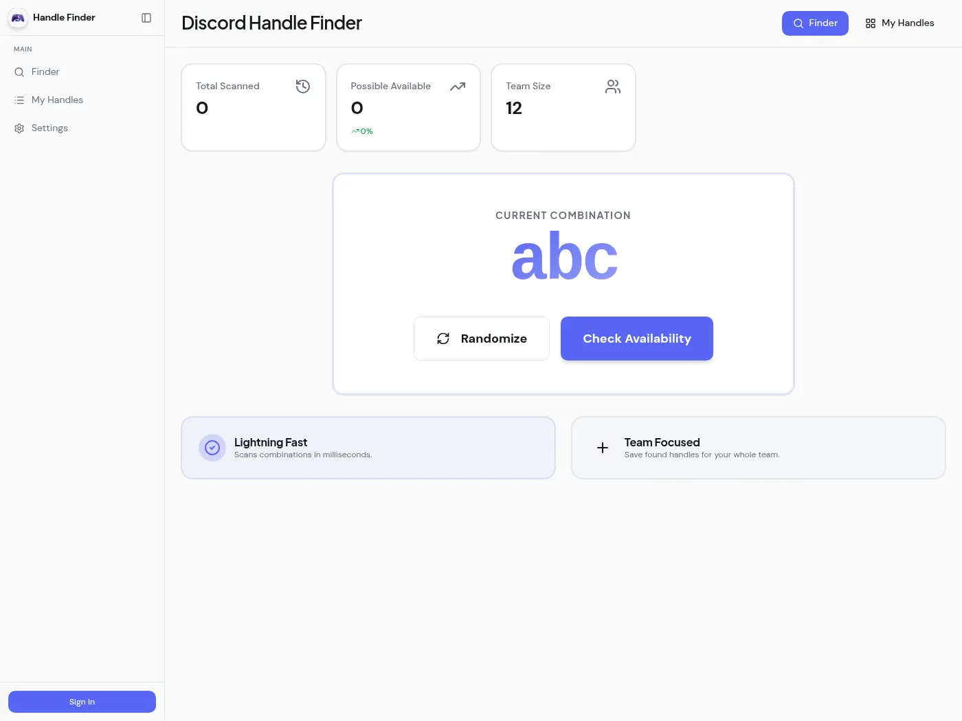 Discord Handle Finder