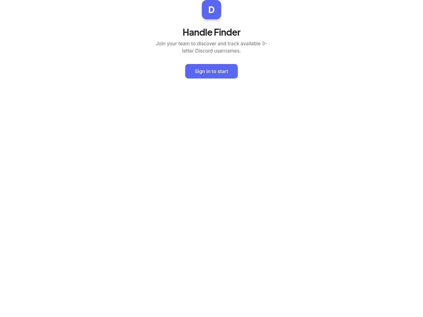 Discord Handle Finder