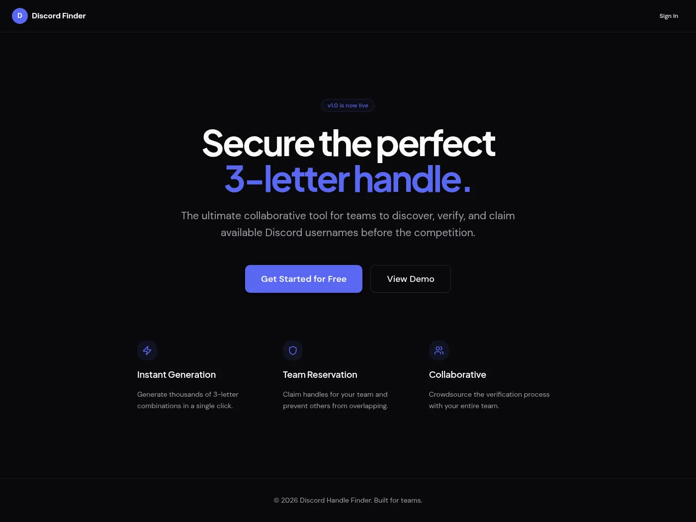 Discord Handle Finder