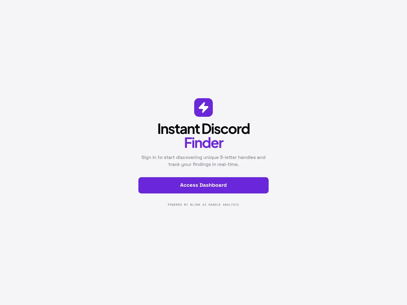 Instant Discord Handle Finder