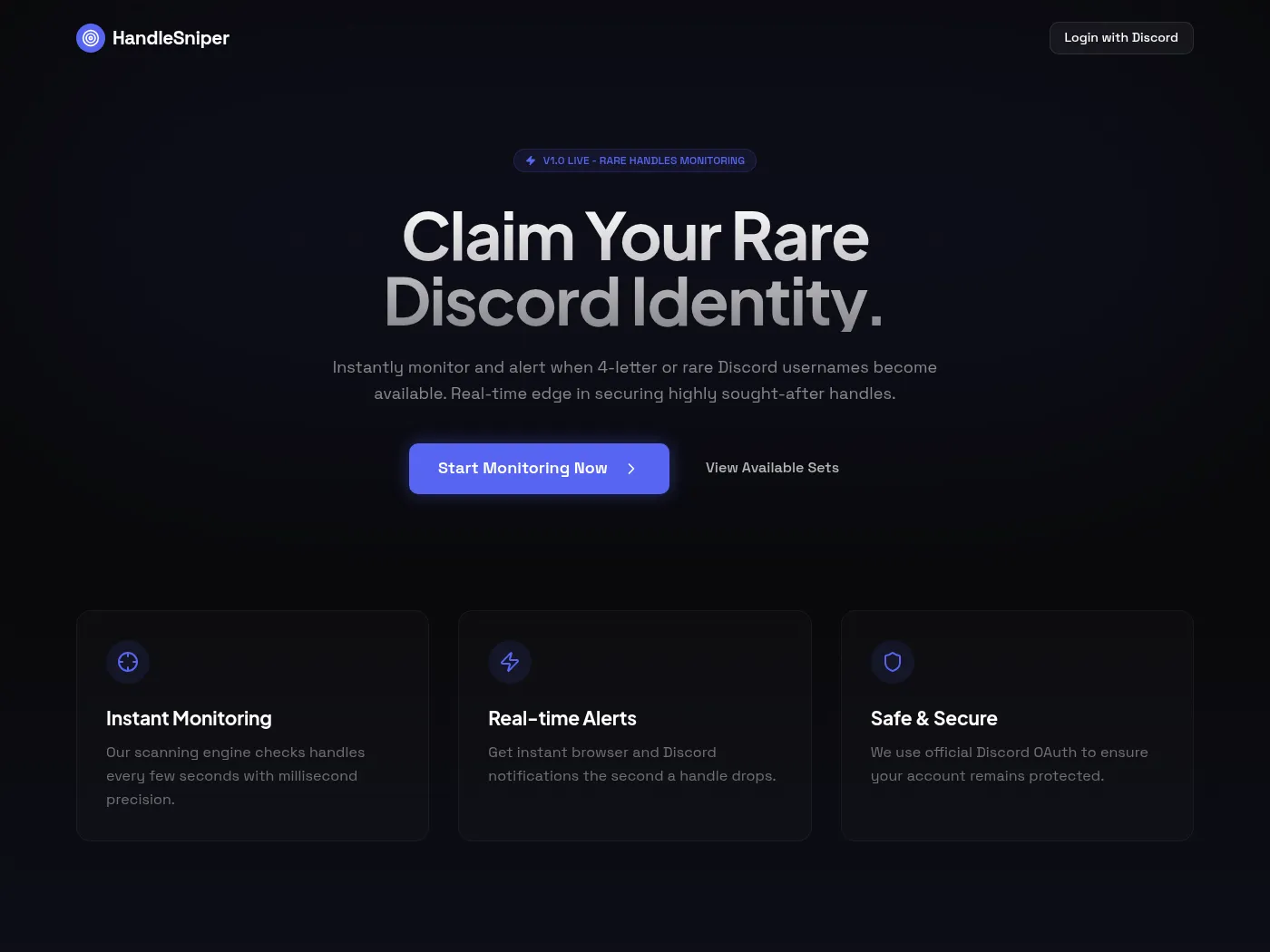 Discord Handle Sniper