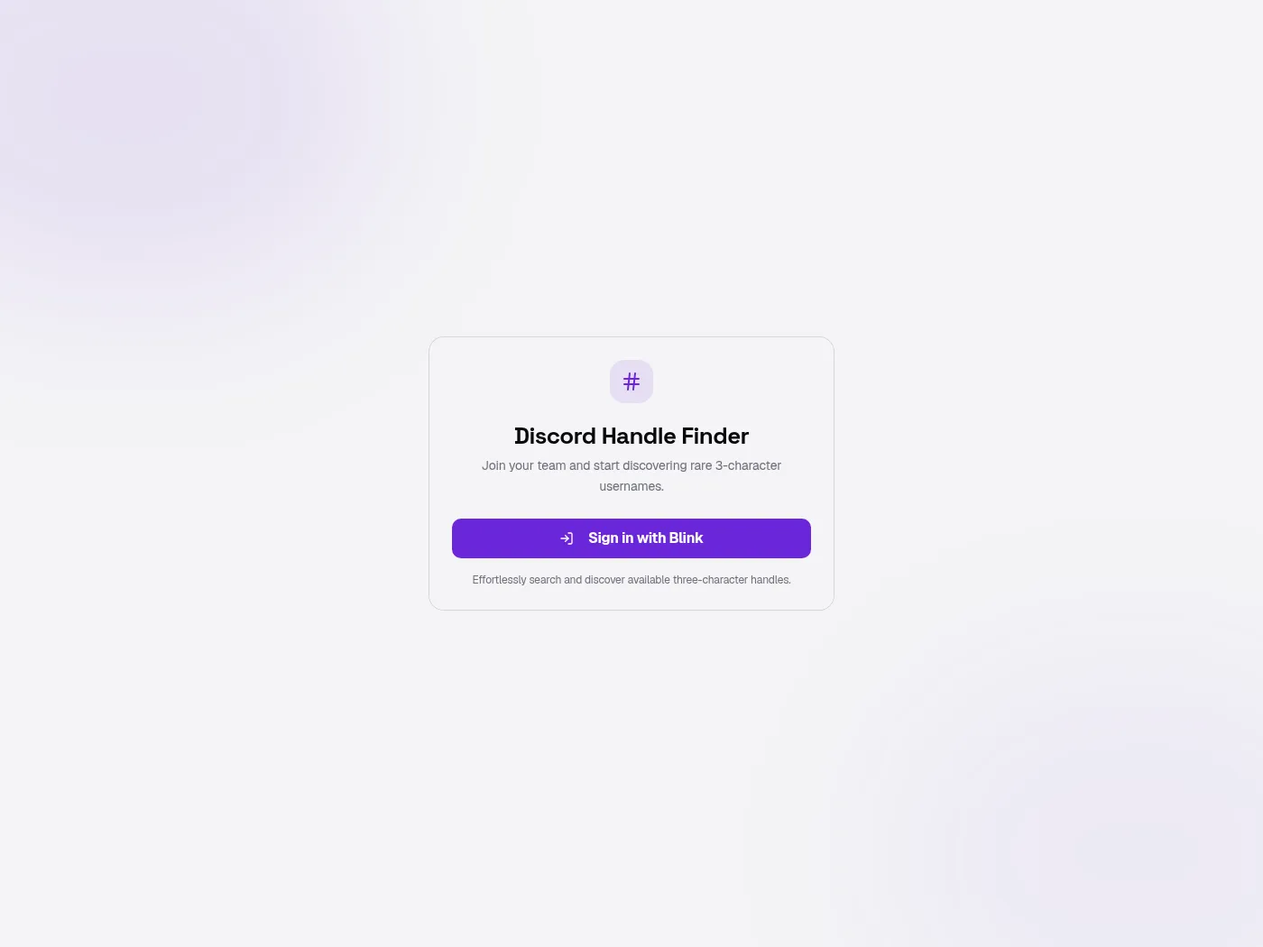 Discord Handle Finder