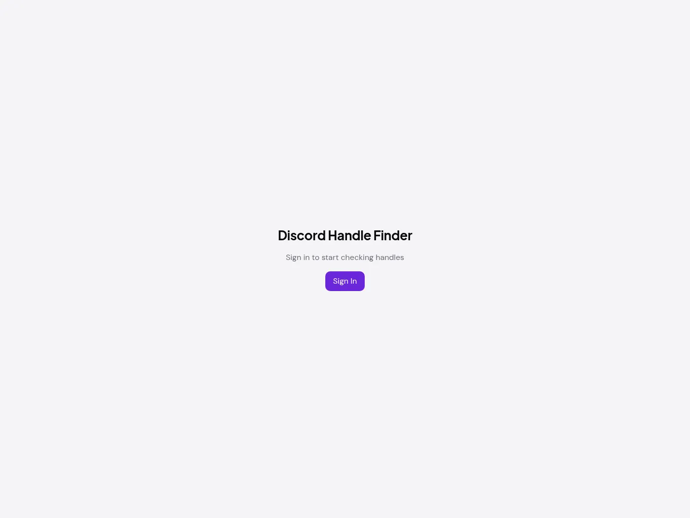 Discord Handle Finder