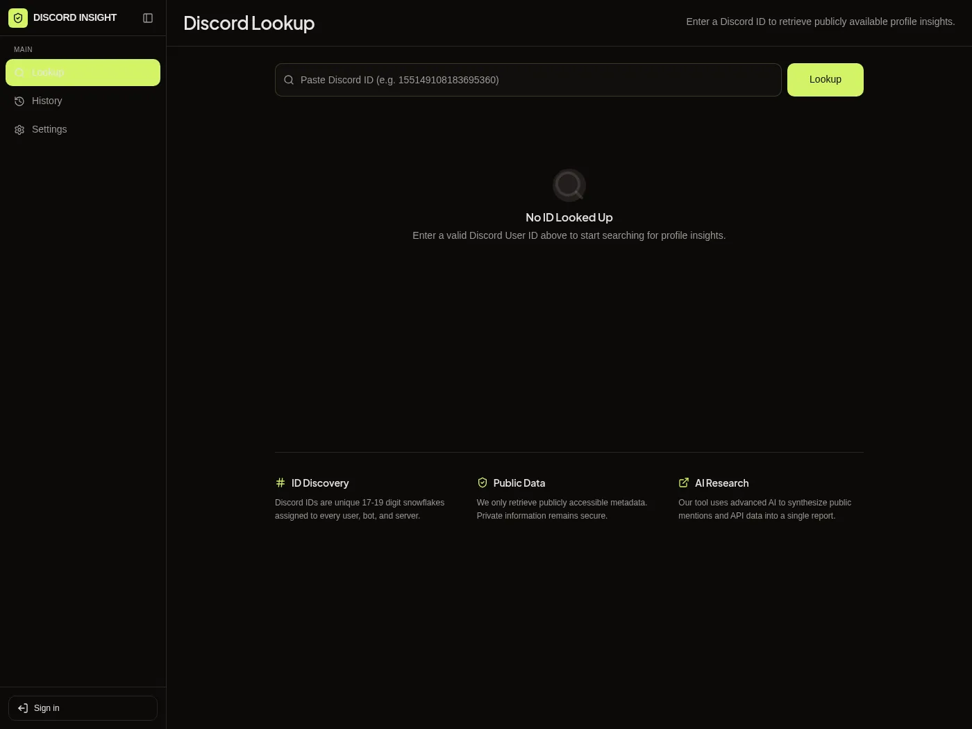 Discord ID Lookup