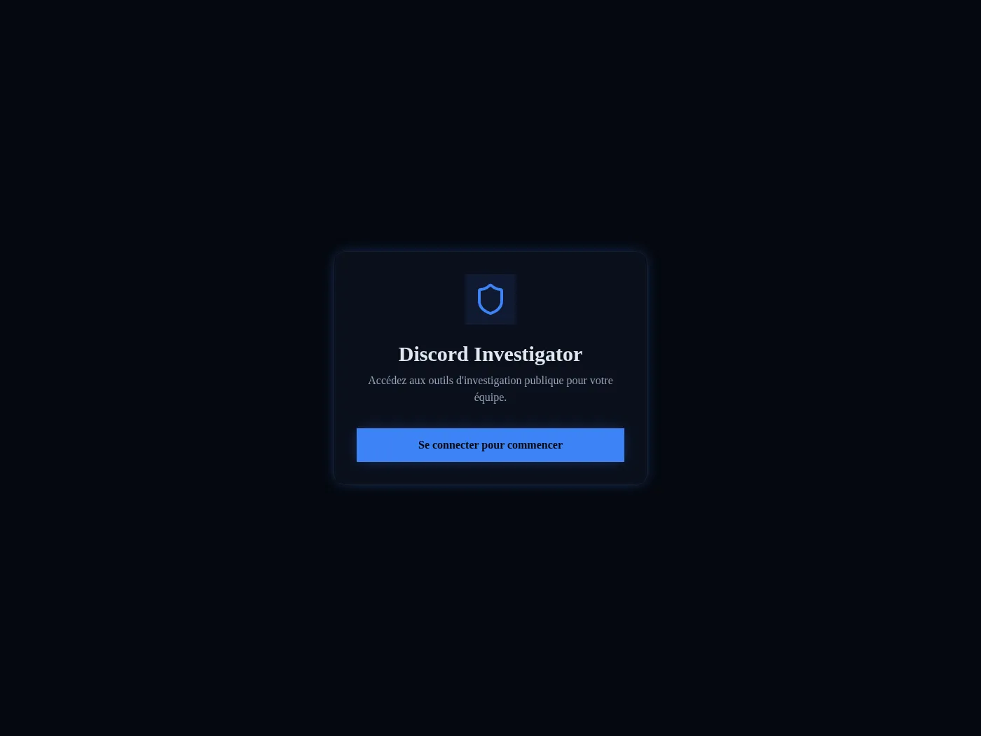 Discord ID Investigator