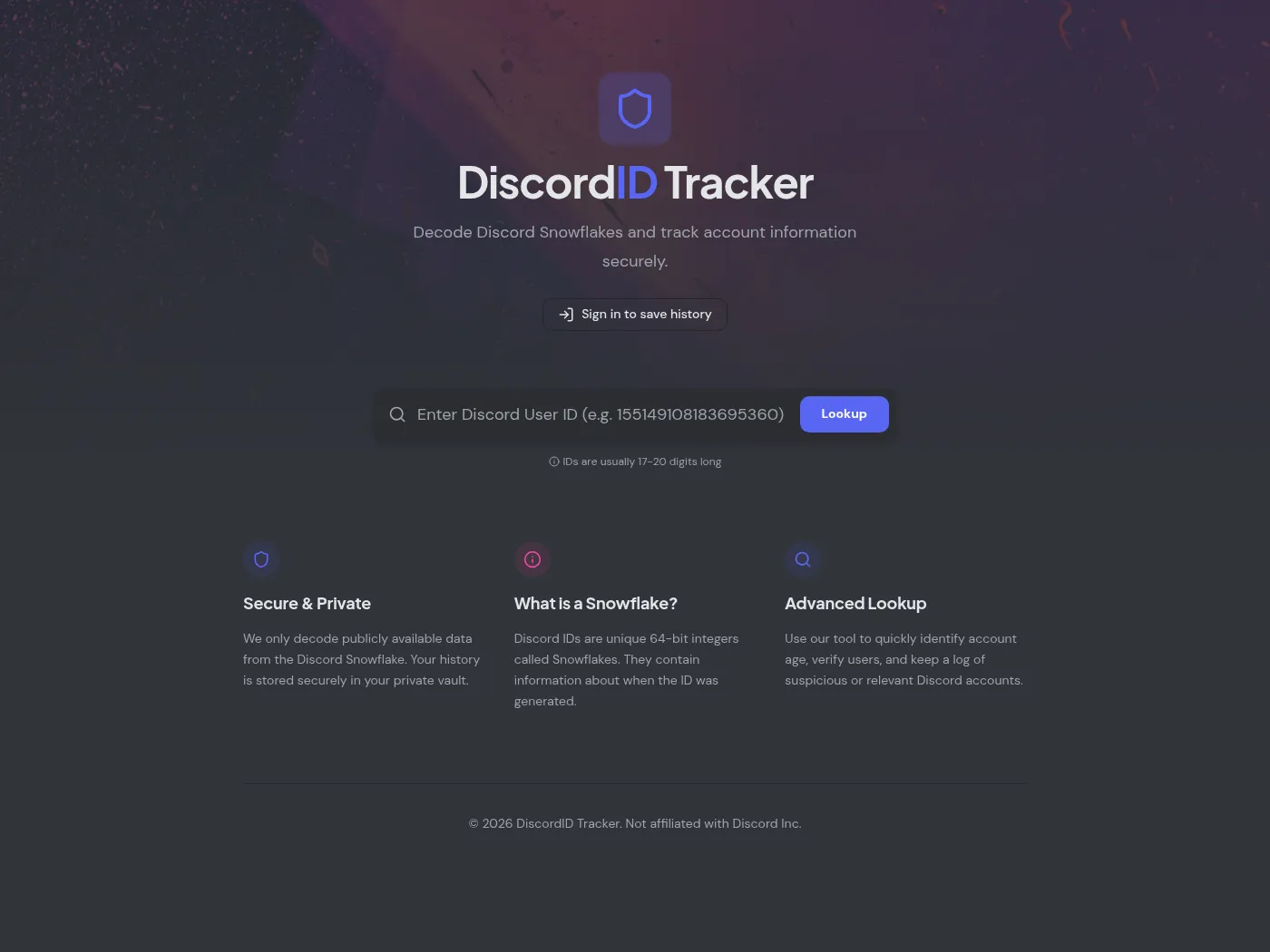 Discord ID Tracker