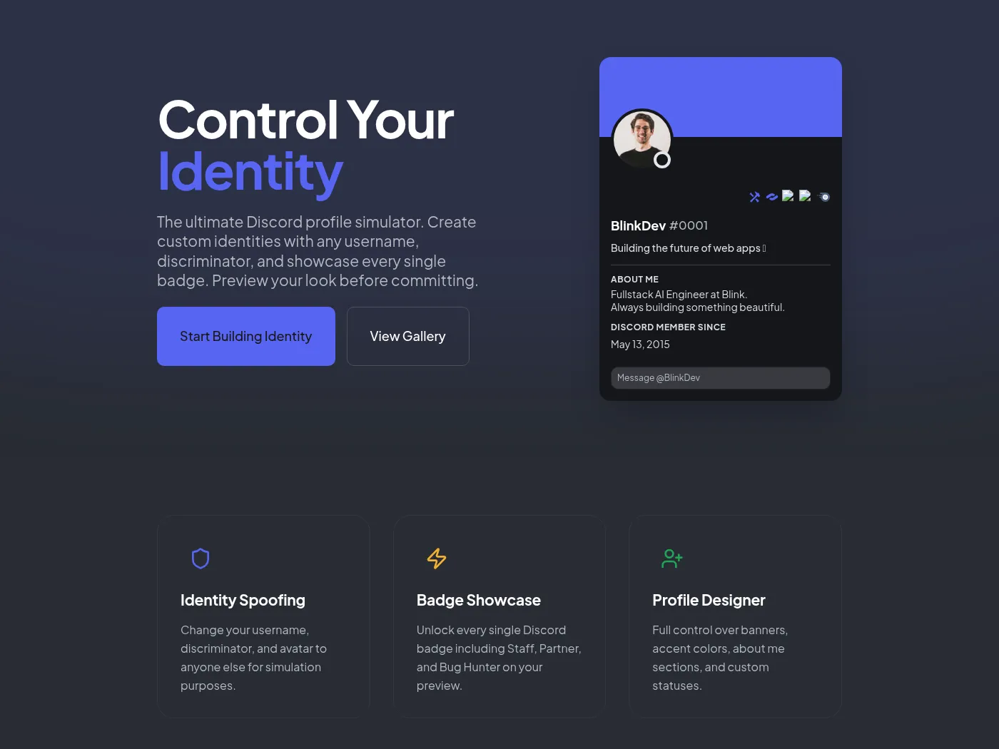 Discord Identity Switcher