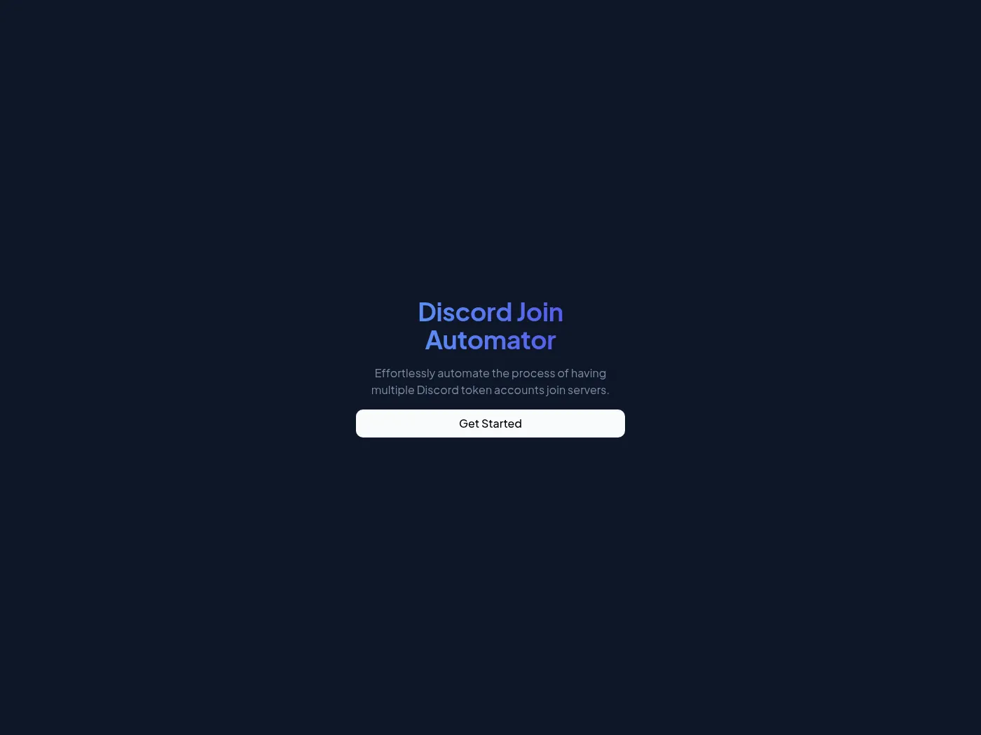 Discord Join Automator
