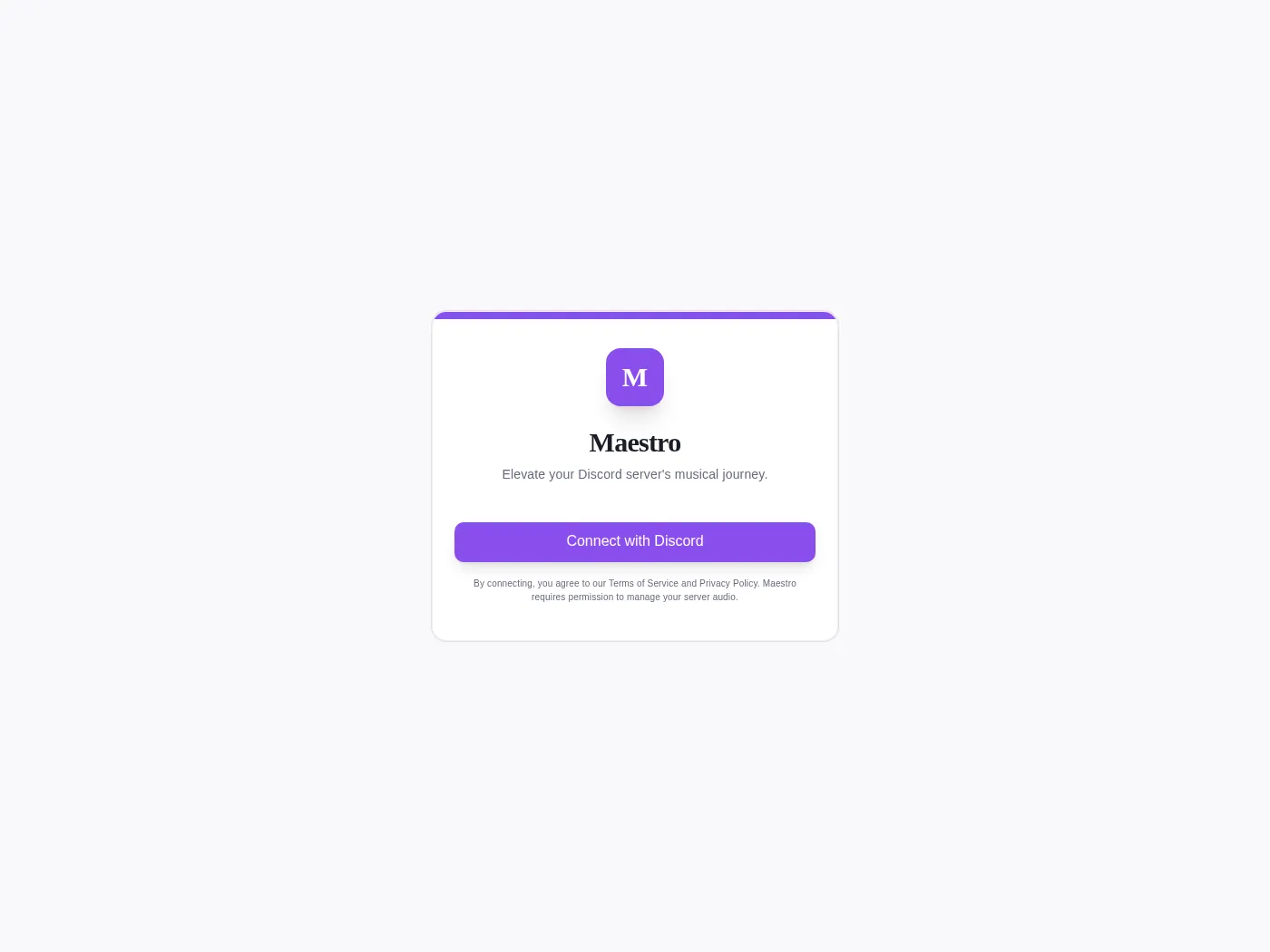 Maestro Discord Music Bot