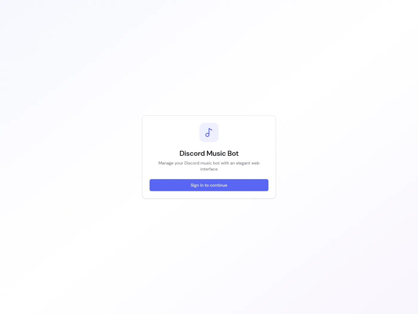 Discord Music Bot Hub