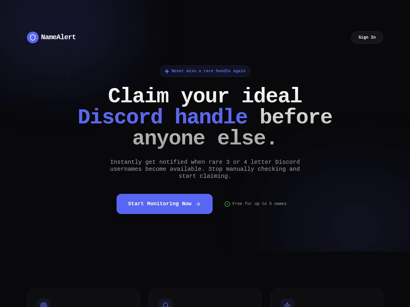 Discord Name Alert