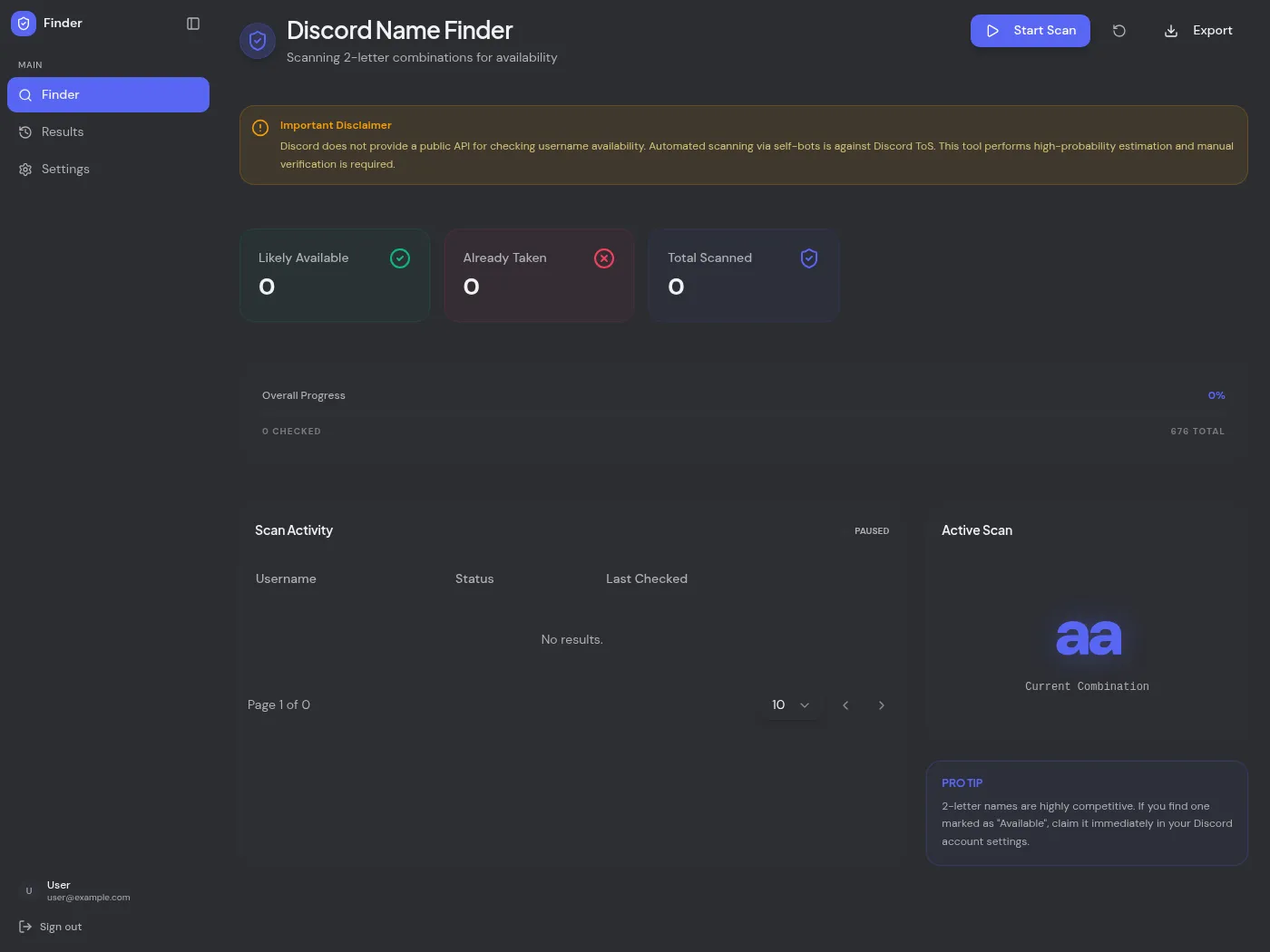 Discord Name Finder