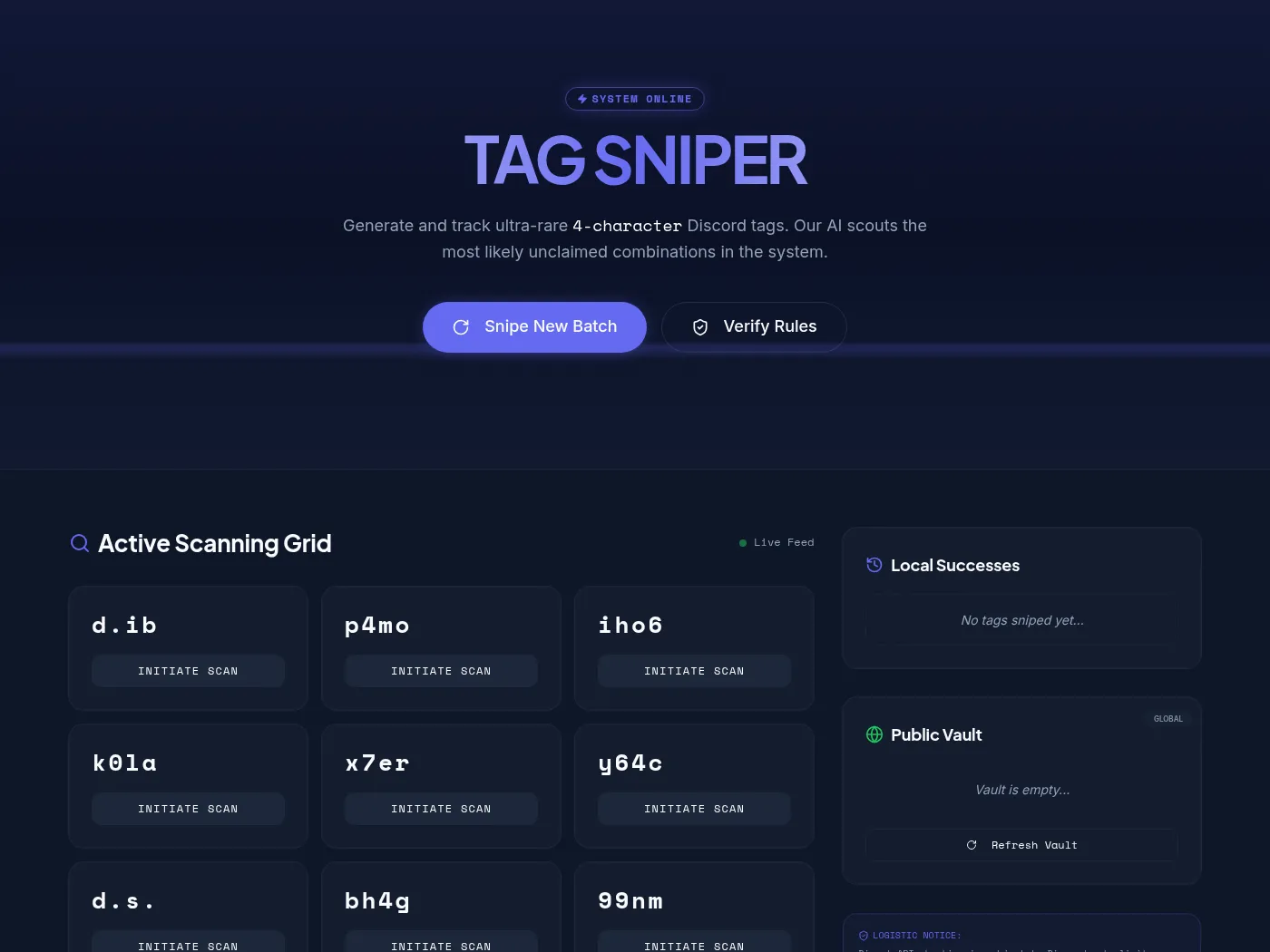 Unclaimed Discord Tags