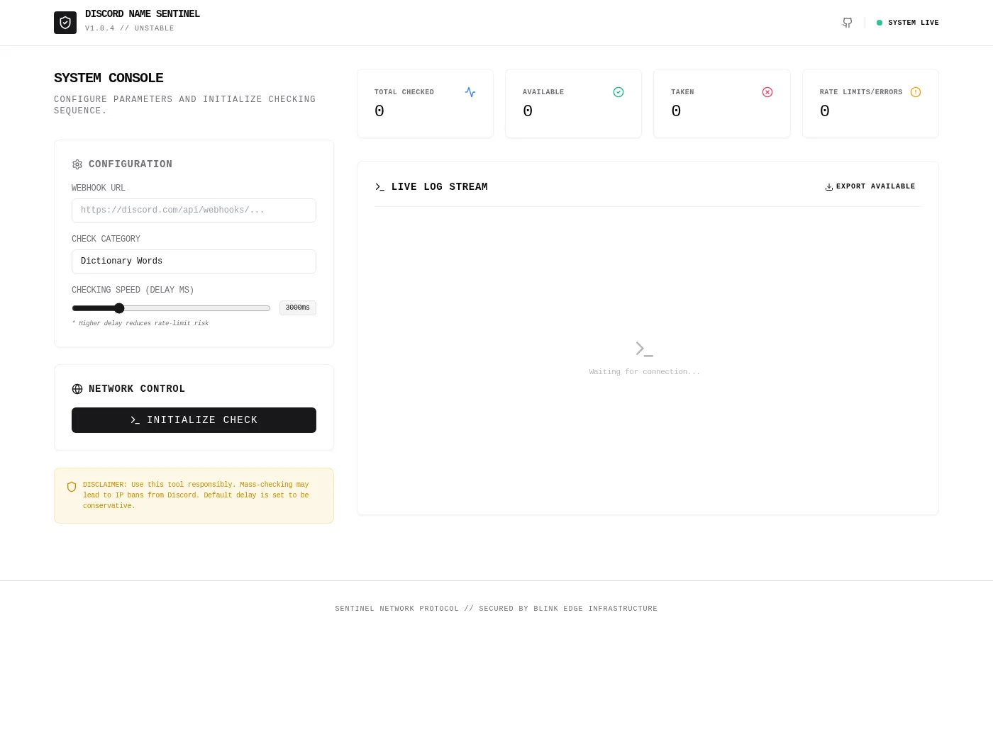 Discord Username Checker