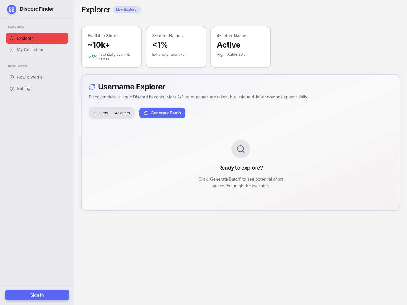 Discord Username Finder
