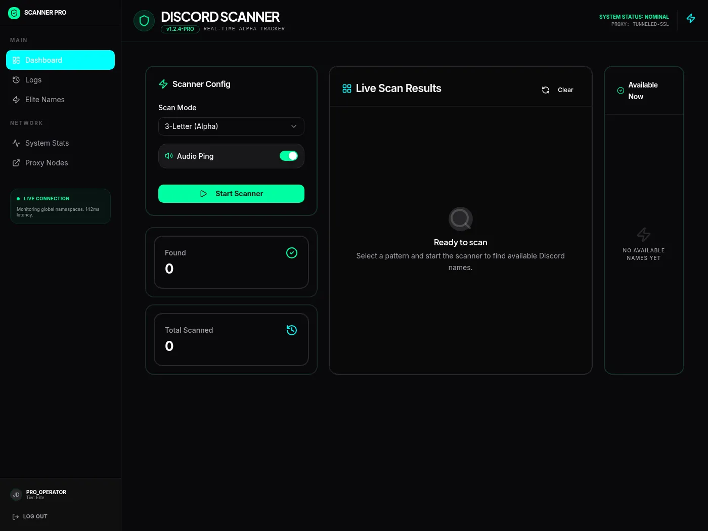 Discord Name Scanner