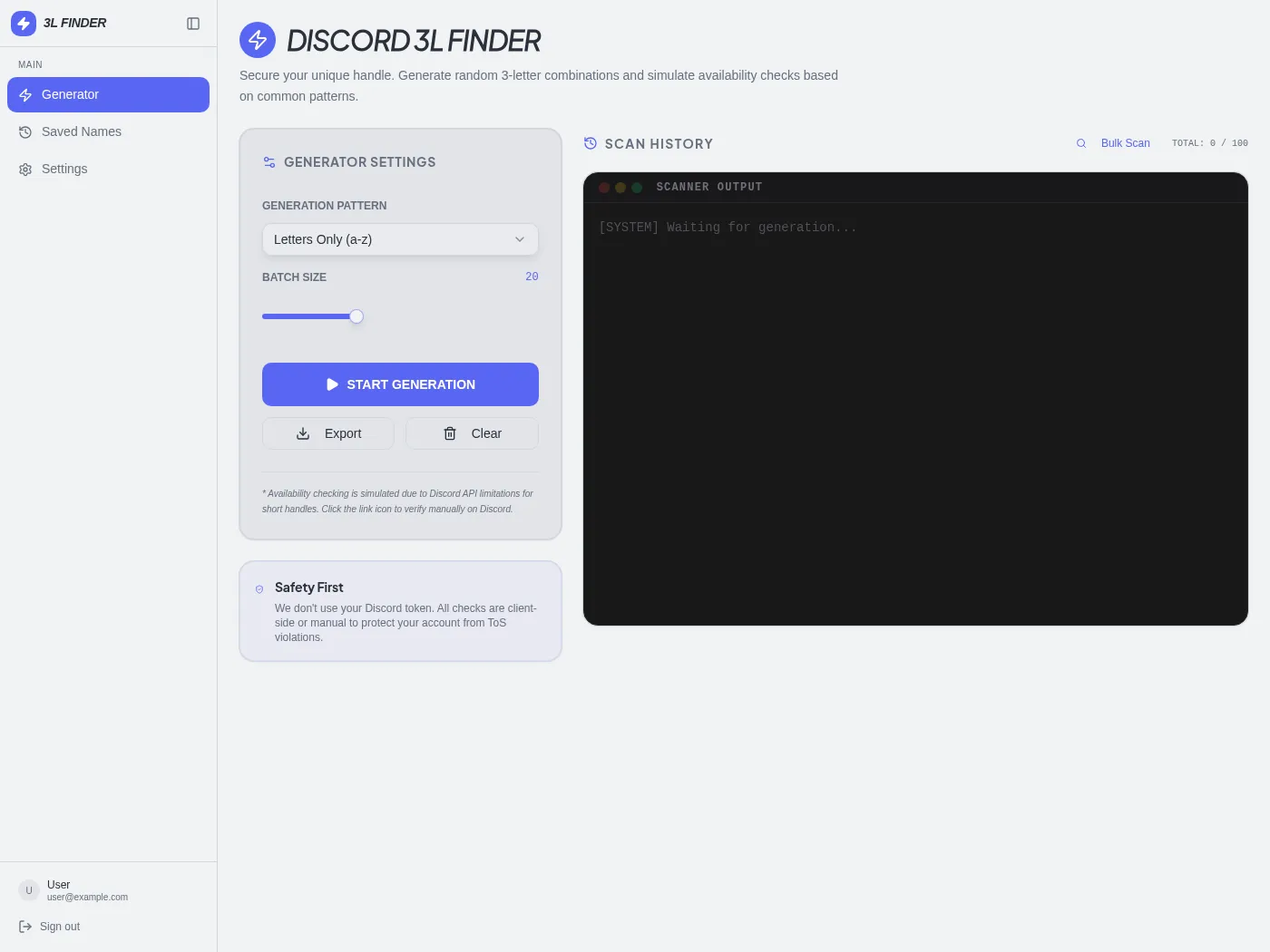 Discord Username Finder