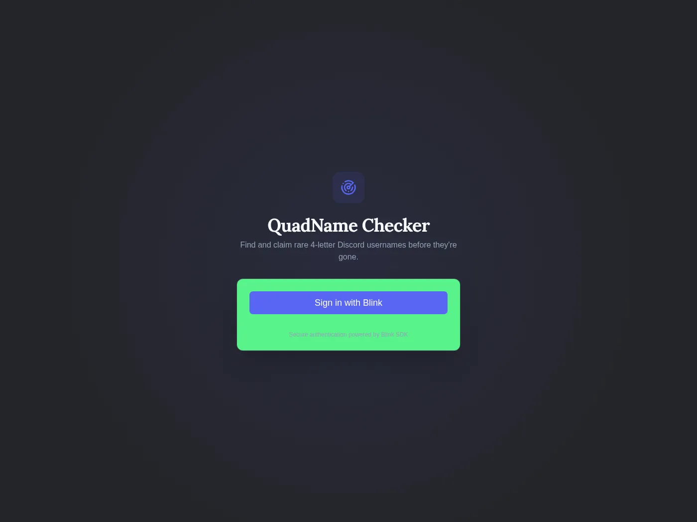 QuadName Checker