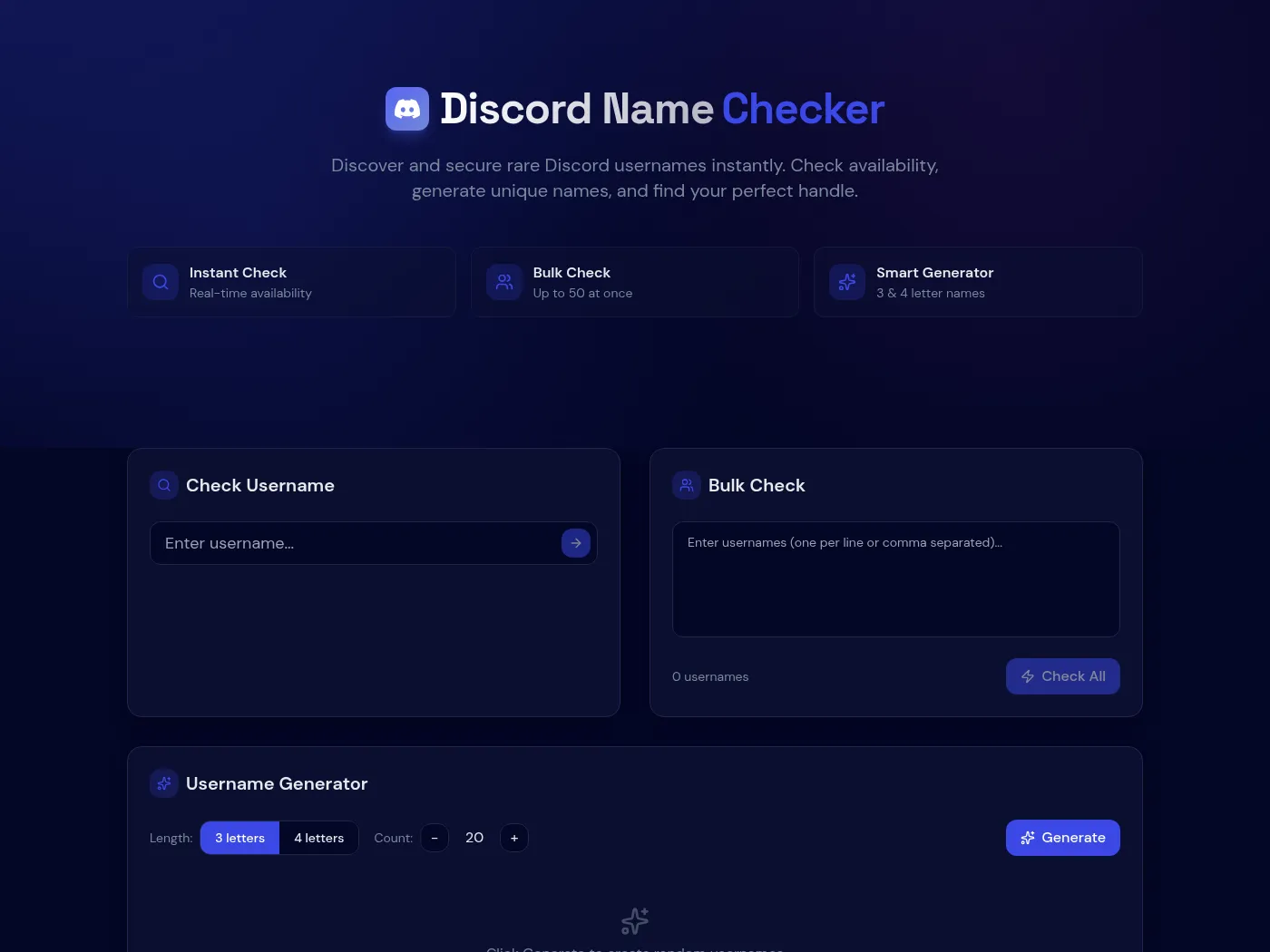 Discord Name Checker