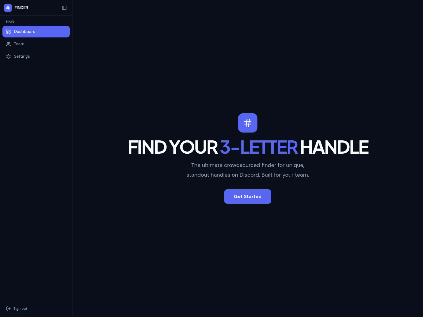 3-Letter Handle Finder
