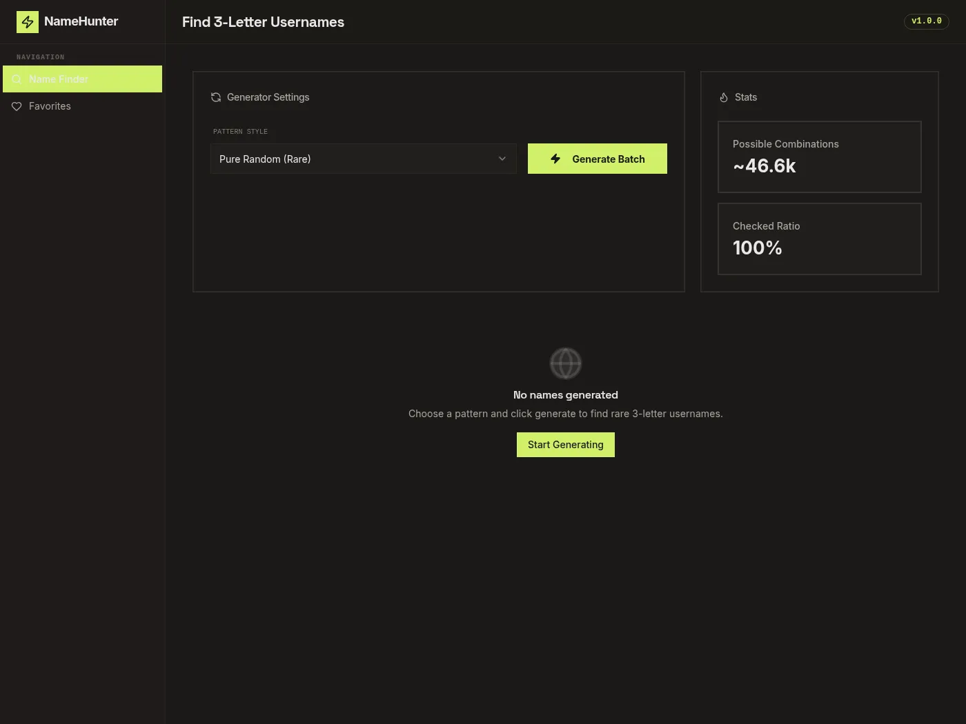 Discord Name Finder