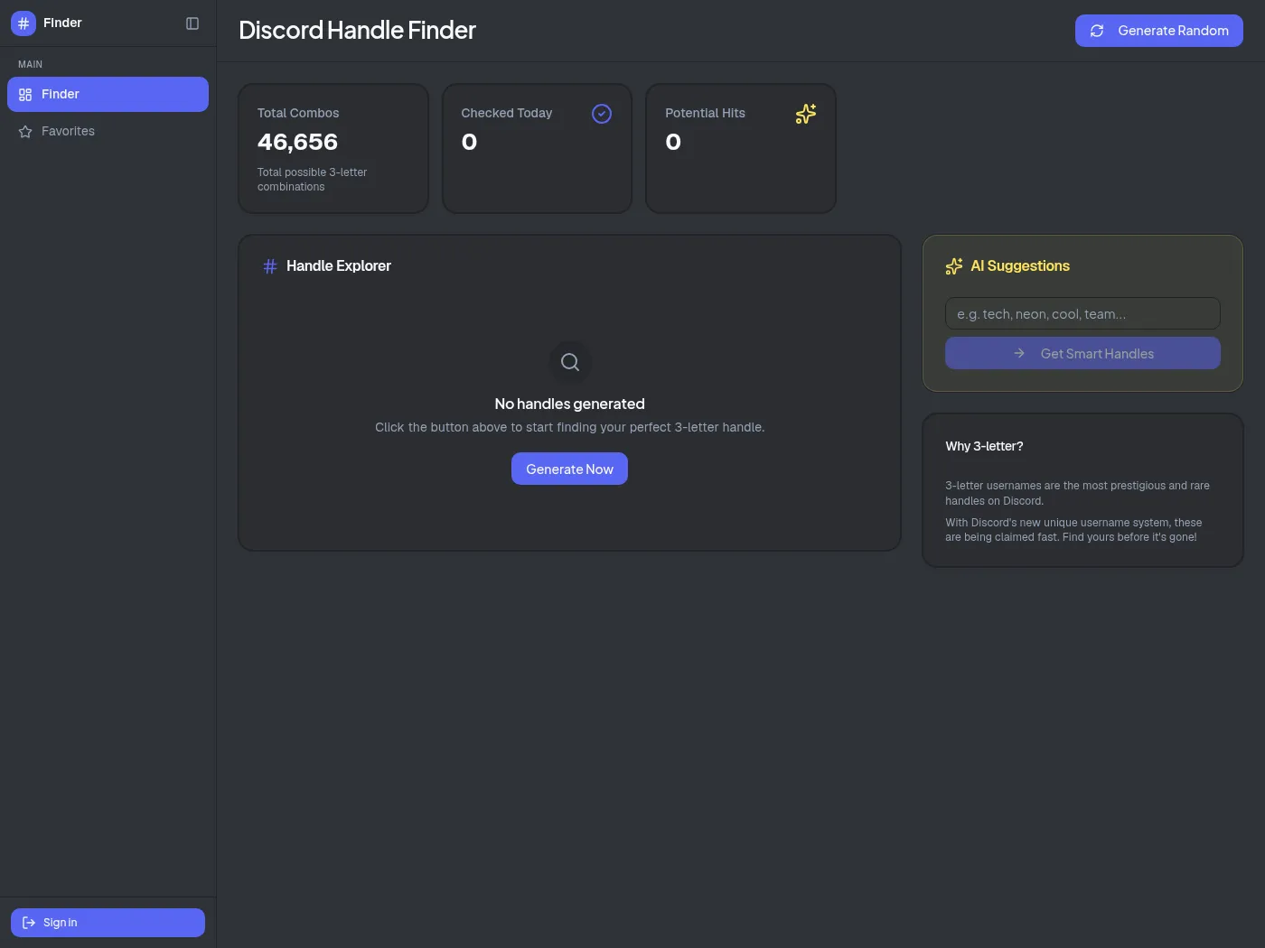 Discord Handle Finder